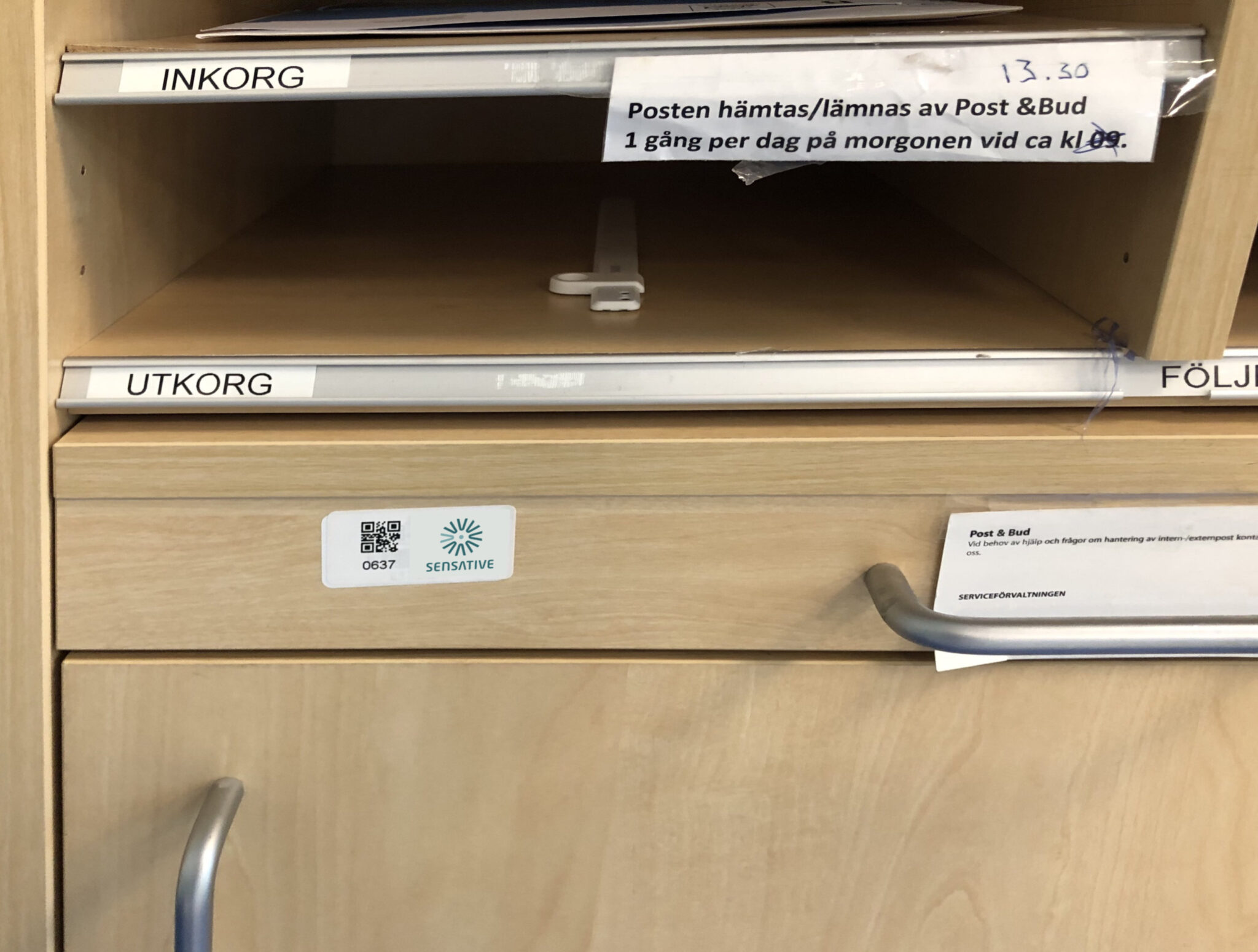 Efficient Internal Mail Delivery Service with IoT - Sensative